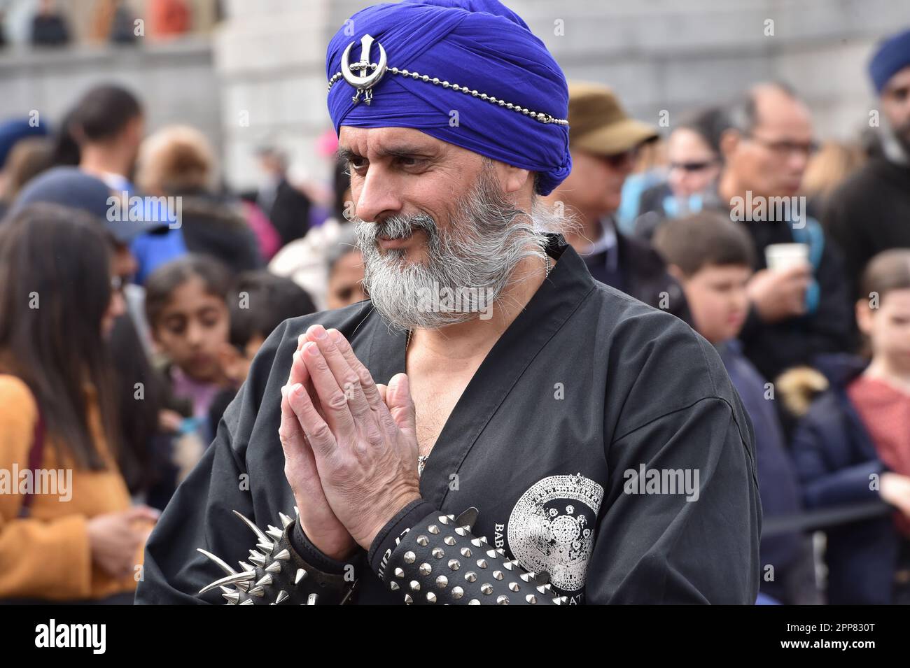 London, England, UK. 22nd Apr, 2023. Sikhs celebrate the Vaisakhi ...