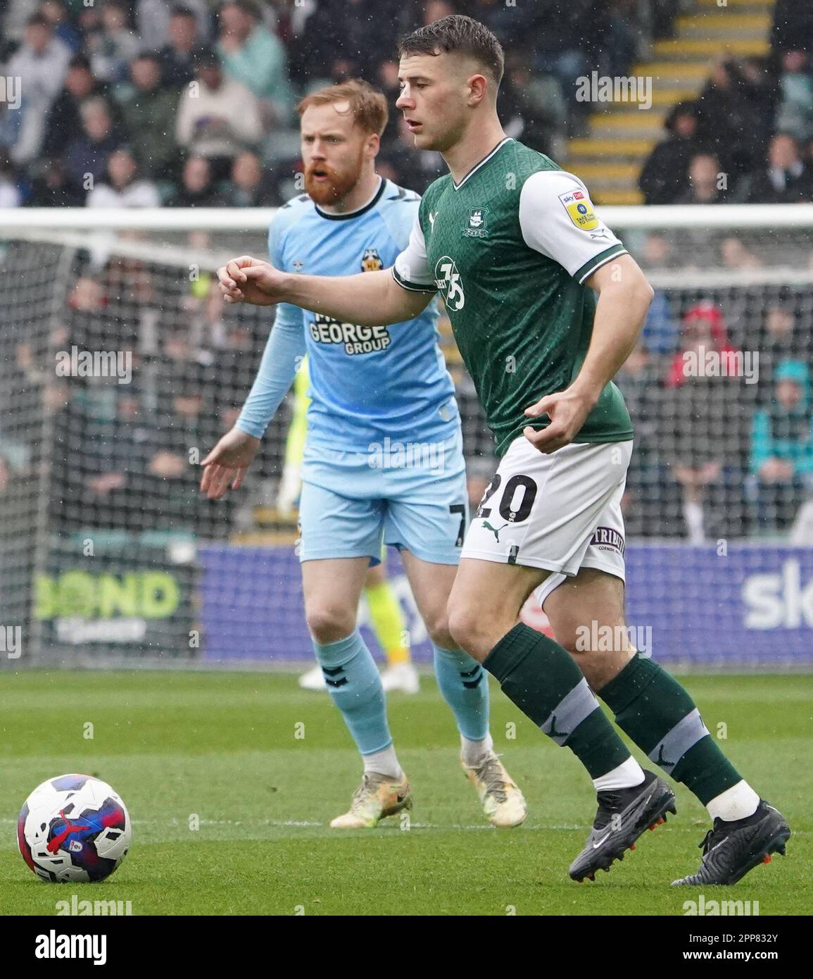 PLYMOUTH, ENGLAND - APRIL 22: Plymouth's Adam Randell during the Sky ...
