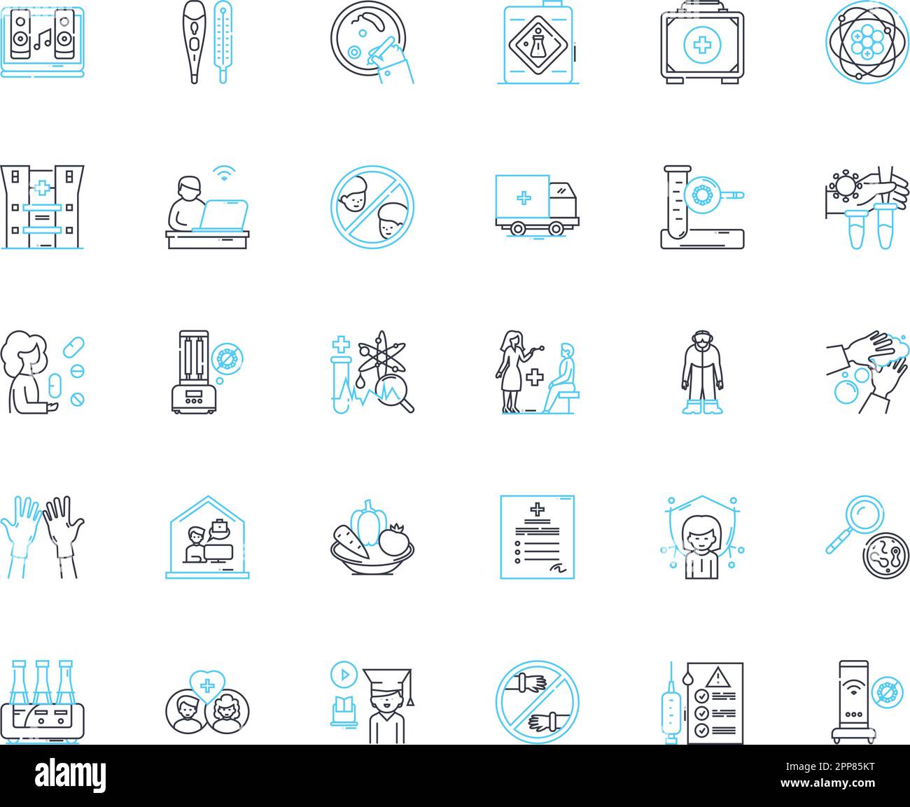 Germs linear icons set. Microbes, Bacteria, Virus, Pathogen, Infection ... Germs linear icons set. Microbes, Bacteria, Virus, Pathogen, Infection ...