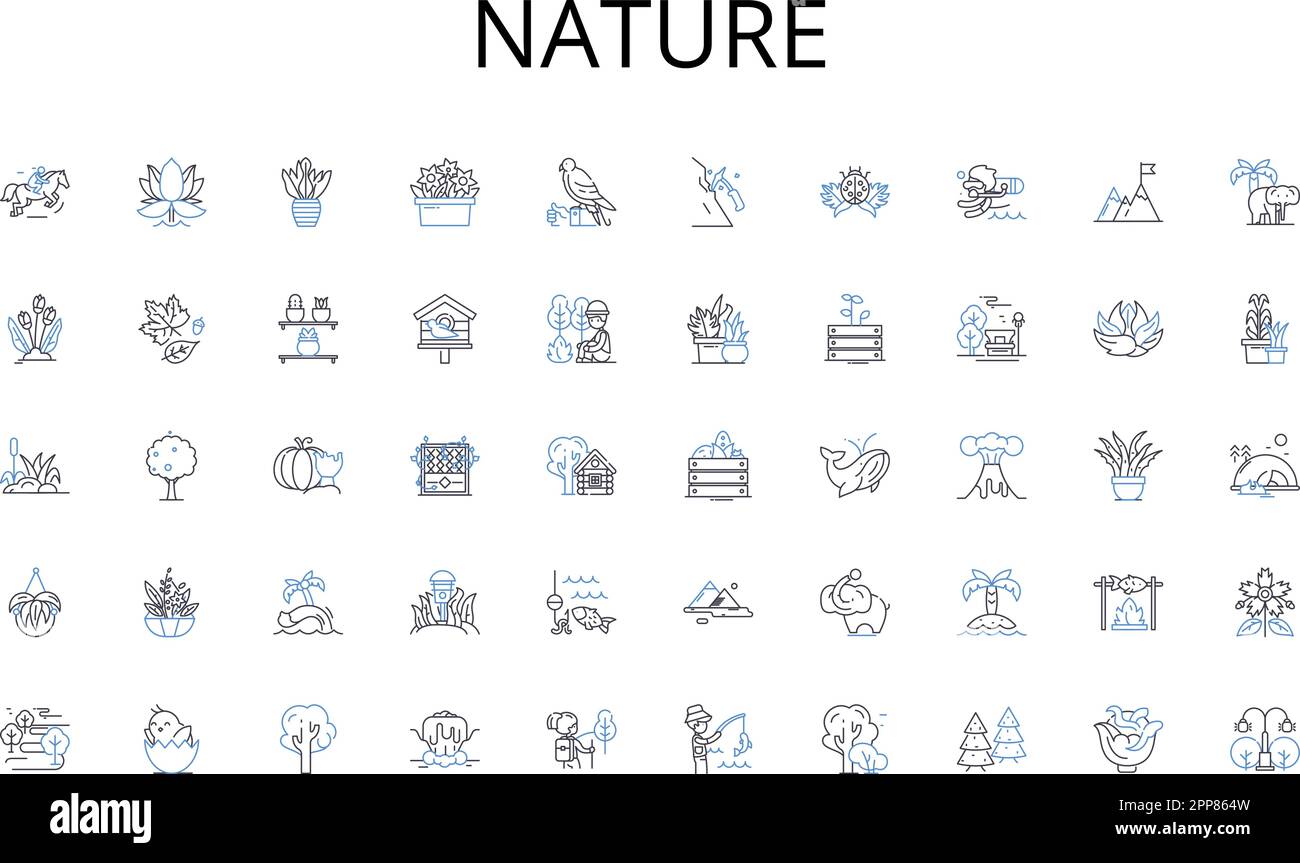 Nature line icons collection. Guide, Tutorial, Direction, Lesson, Coaching, Education, Training ...