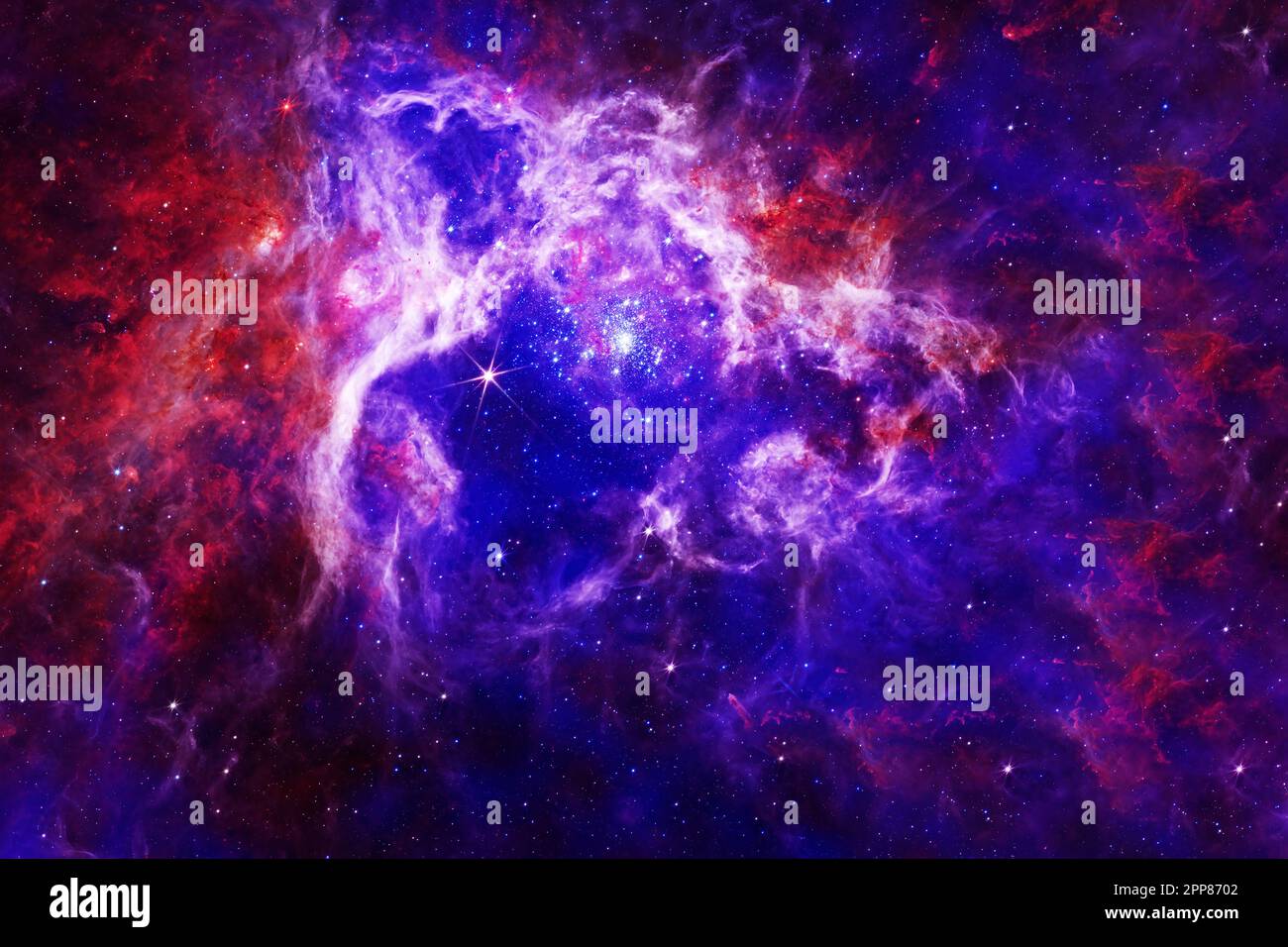 A beautiful purple galaxy. Background. Elements of this image furnished ...