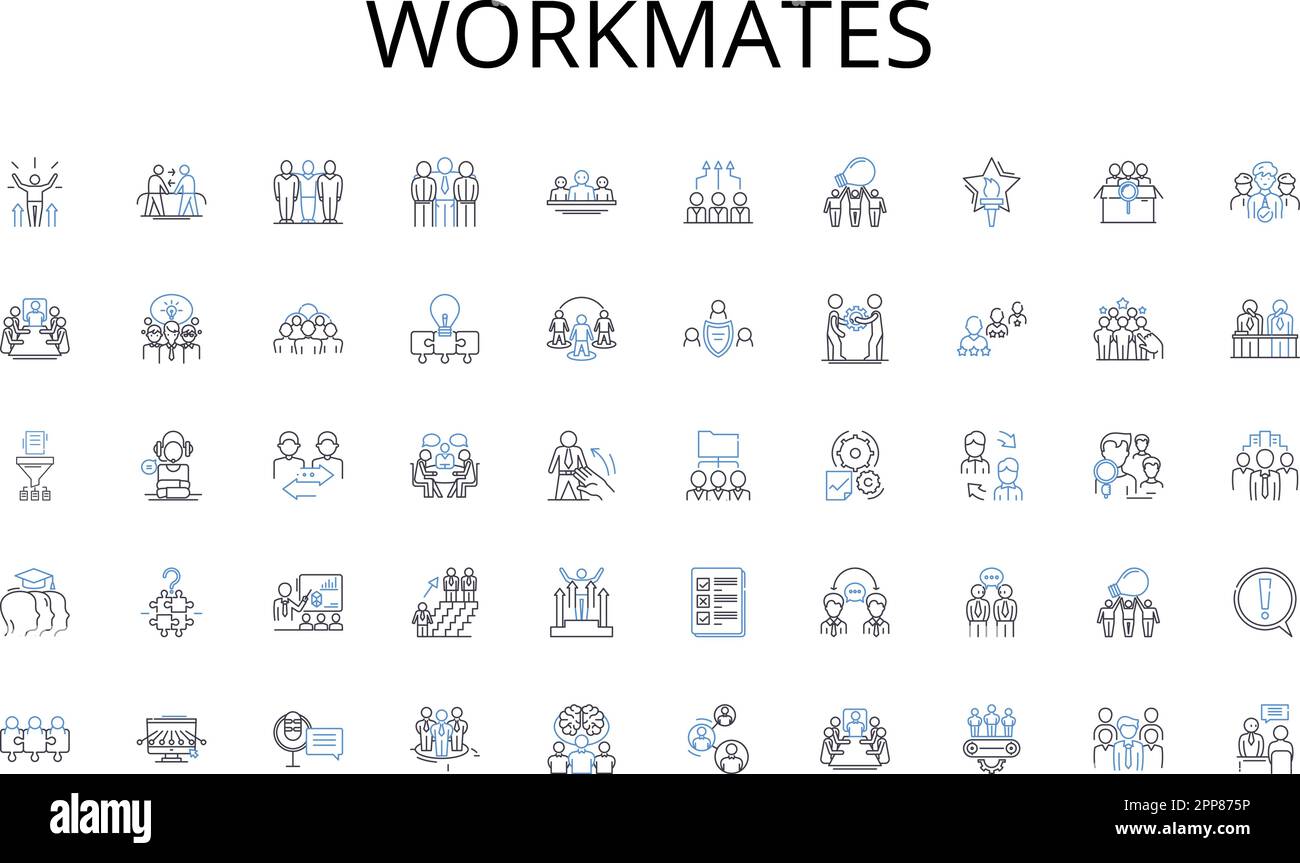 Workmates line icons collection. Transportation, Commuting, Rail, Train ...