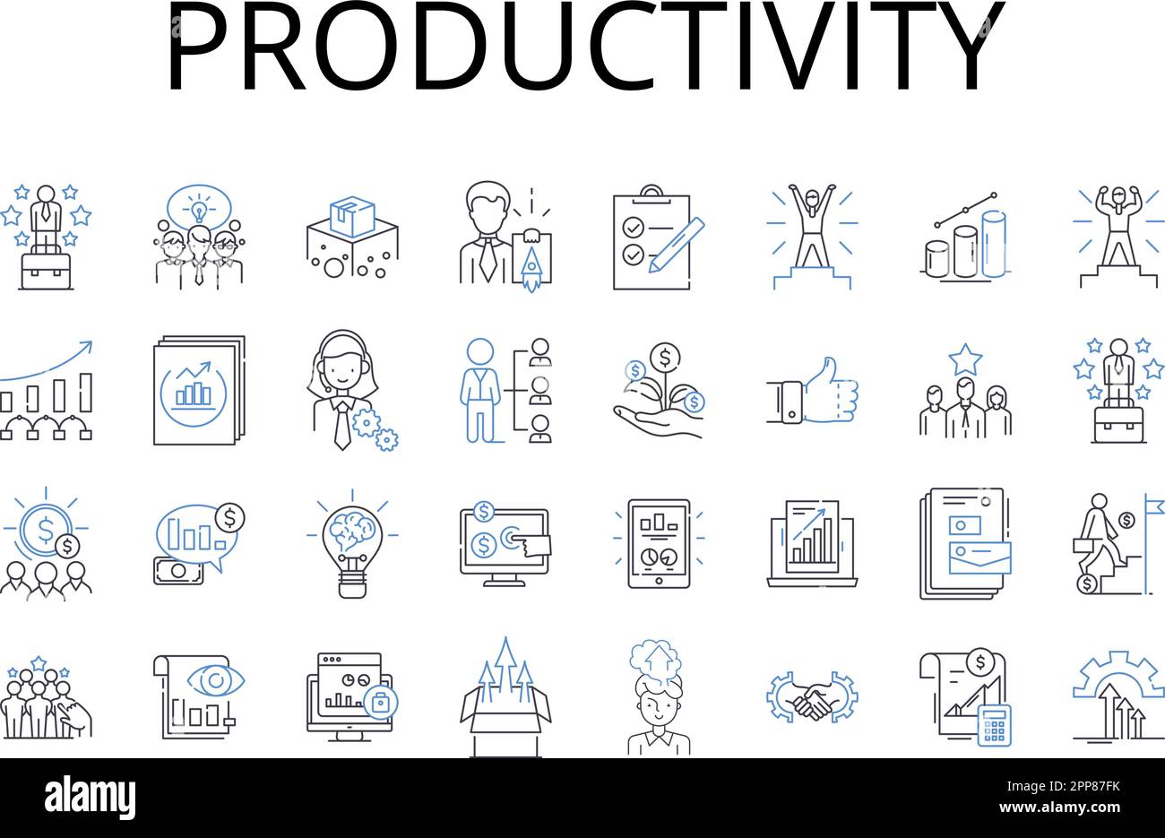 Efficiency And Effectiveness Icons