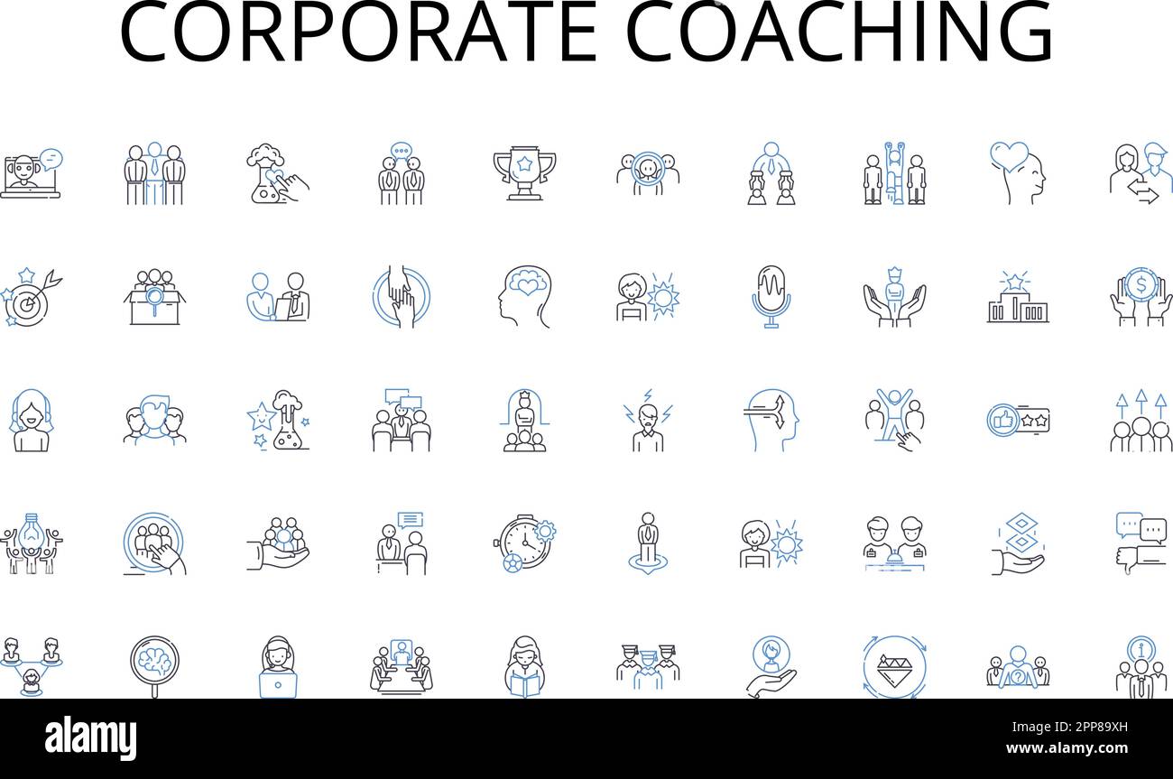Corporate coaching line icons collection. Chemical, Substance, Compound ...