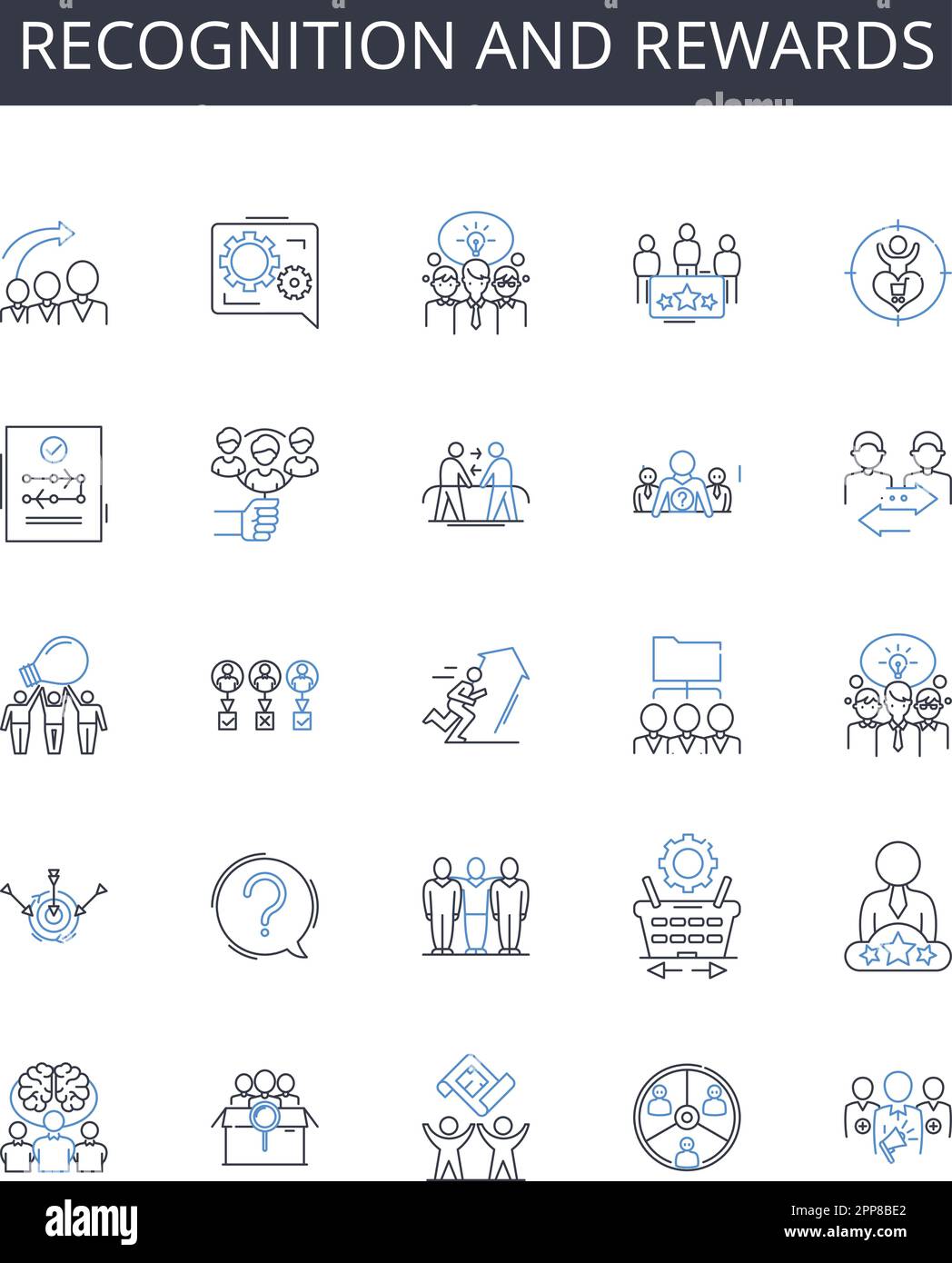Recognition and rewards line icons collection. Appreciation ... Recognition and rewards line icons collection. Appreciation ...