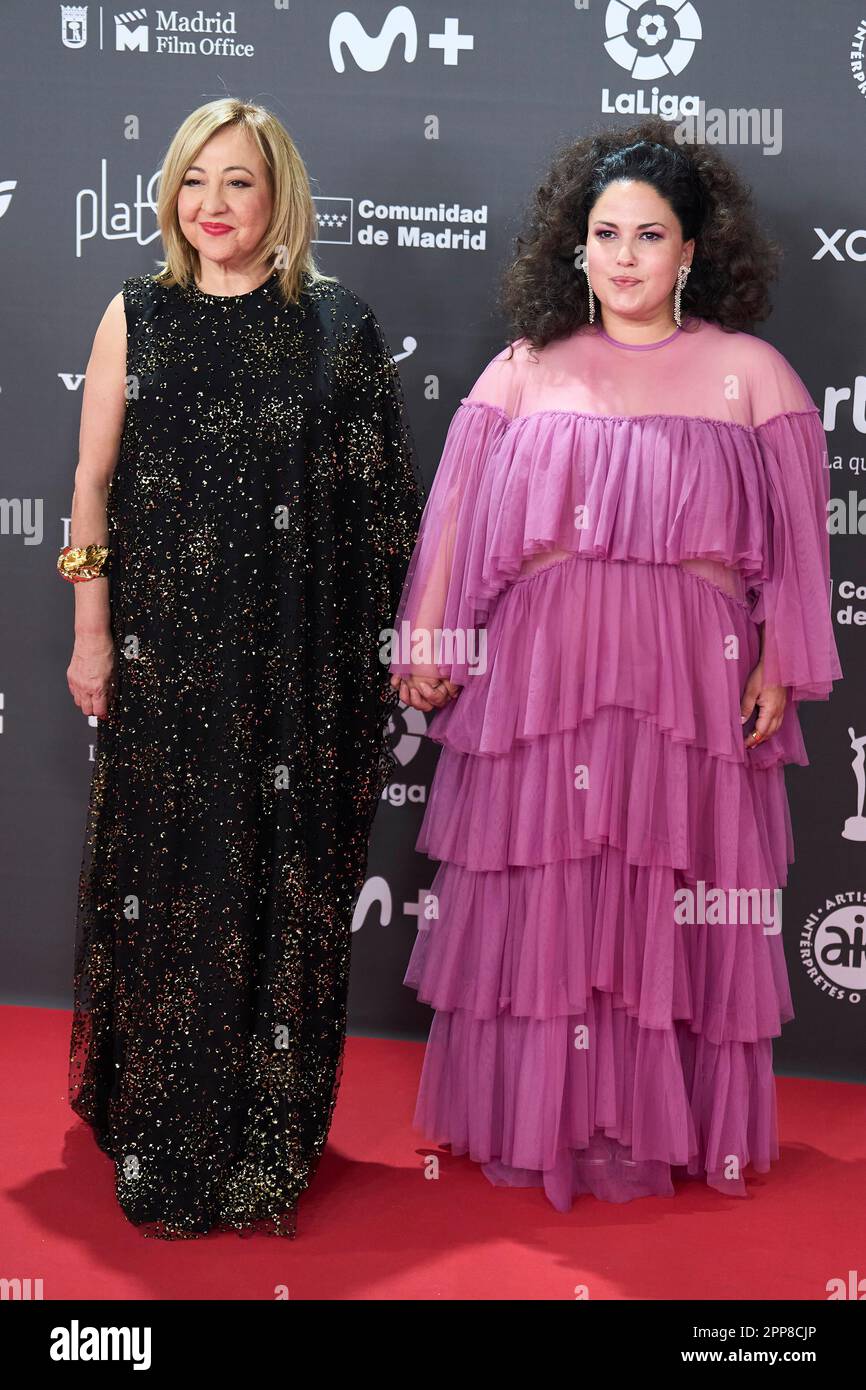 Madrid. Spain. 20230422, Carmen Machi, Laura Galan attends 10th Platino ...