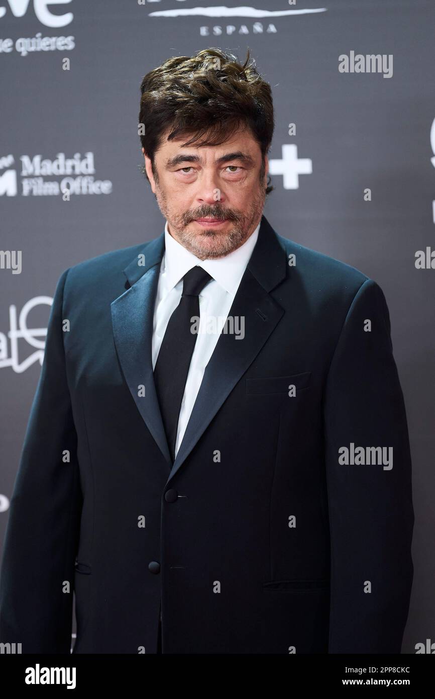 Madrid. Spain. 20230422, Benicio del Toro attends 10th Platino Awards ...
