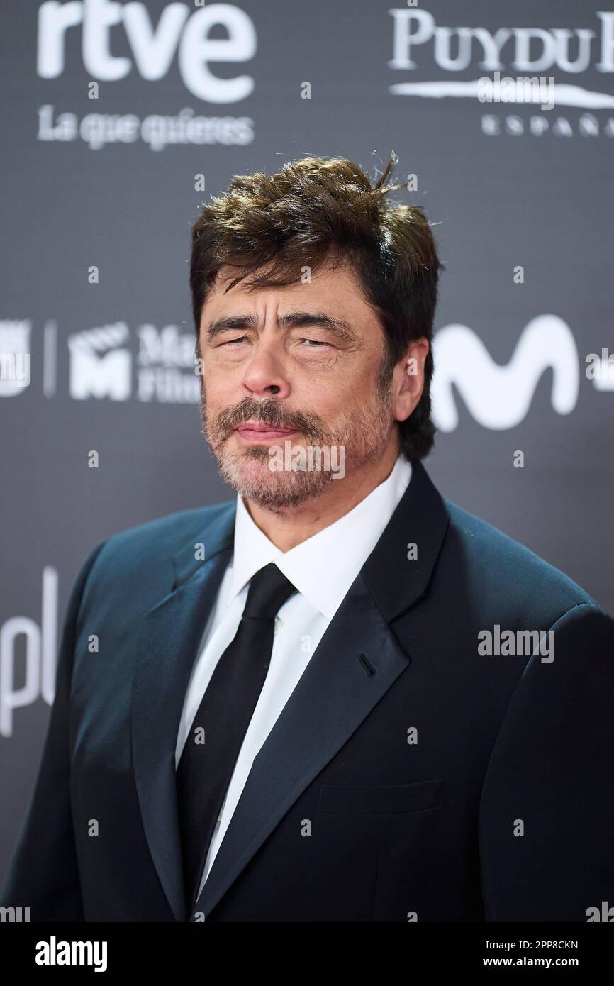 Madrid. Spain. 20230422, Benicio del Toro attends 10th Platino Awards ...
