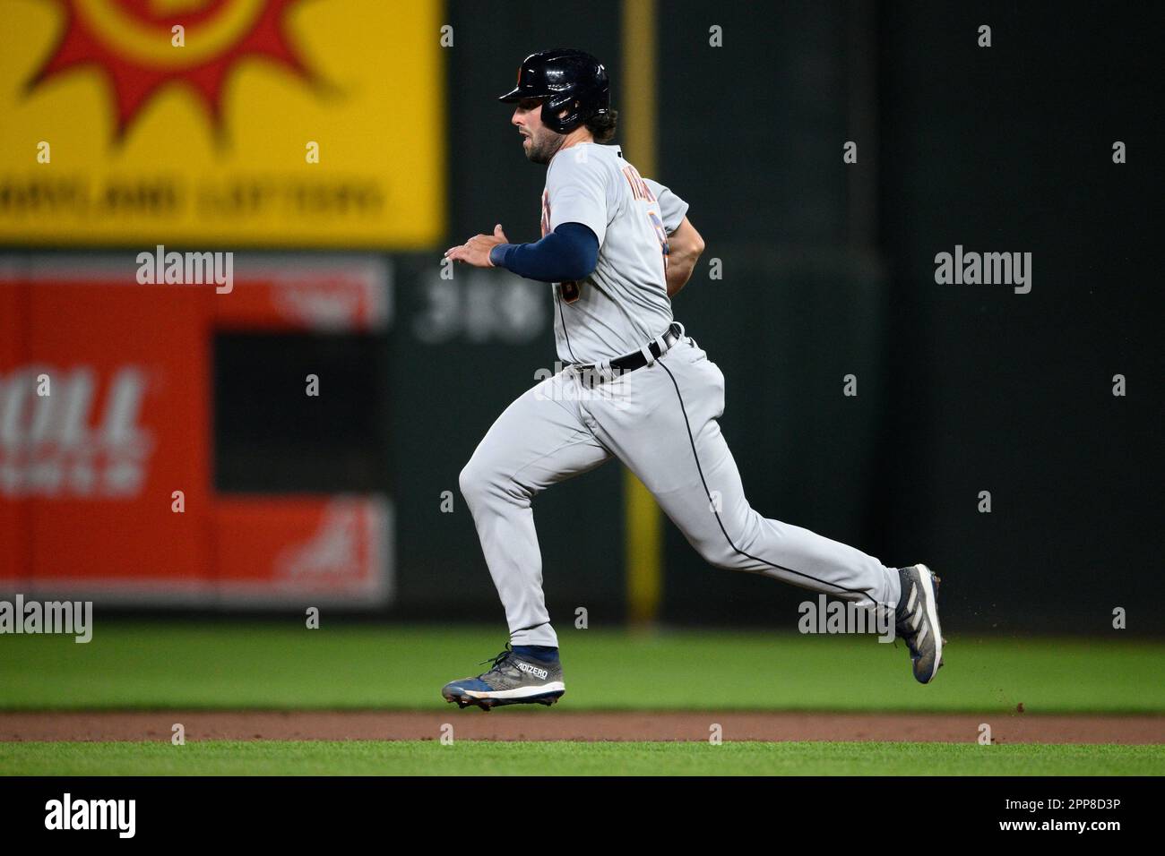 Detroit Tigers' Matt Vierling in action during a baseball game against ...