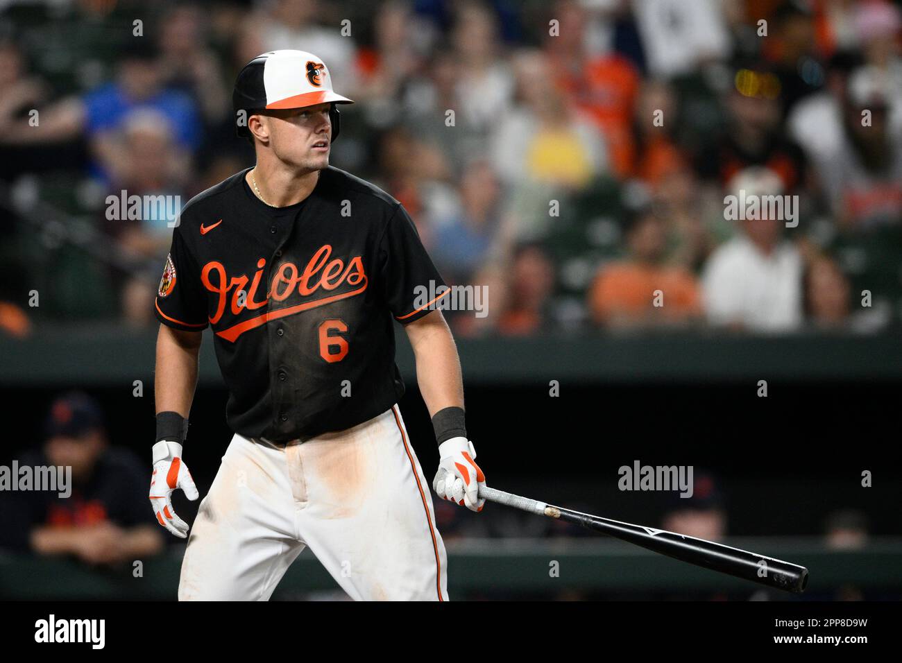 Baltimore Orioles' Ryan Mountcastle in action during a baseball game ...