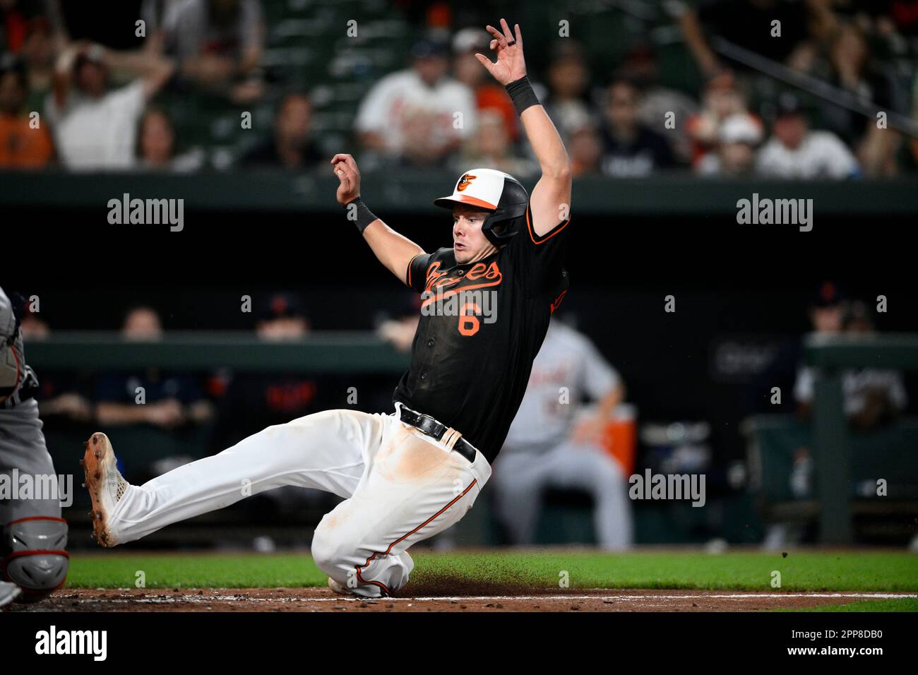 Baltimore Orioles' Ryan Mountcastle in action during a baseball game ...