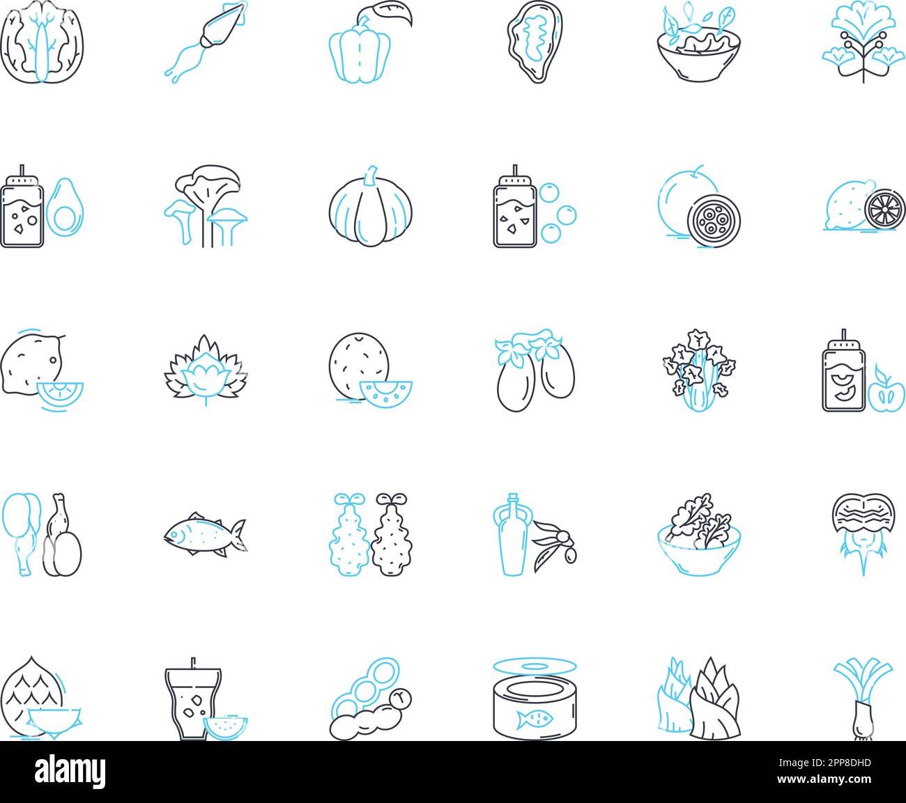 Alternative fuels linear icons set. Biofuels, Ethanol, Biodiesel ...
