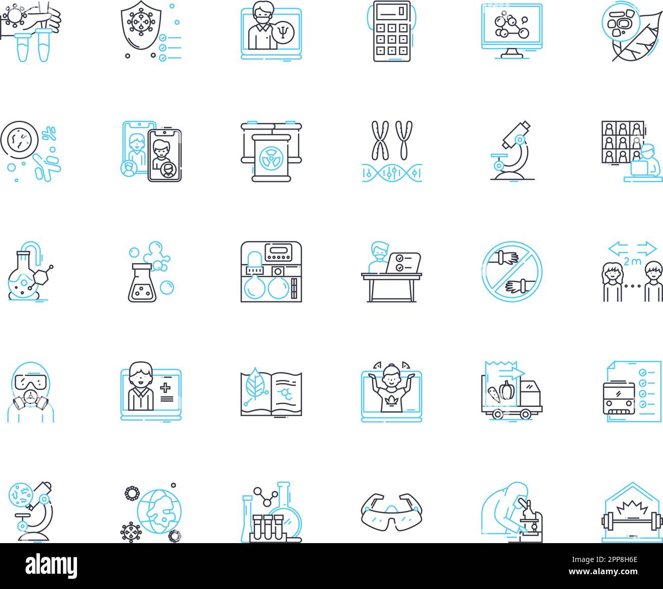 Authentic genuine linear icons set. Hst, Original, , Pure, Valid ...