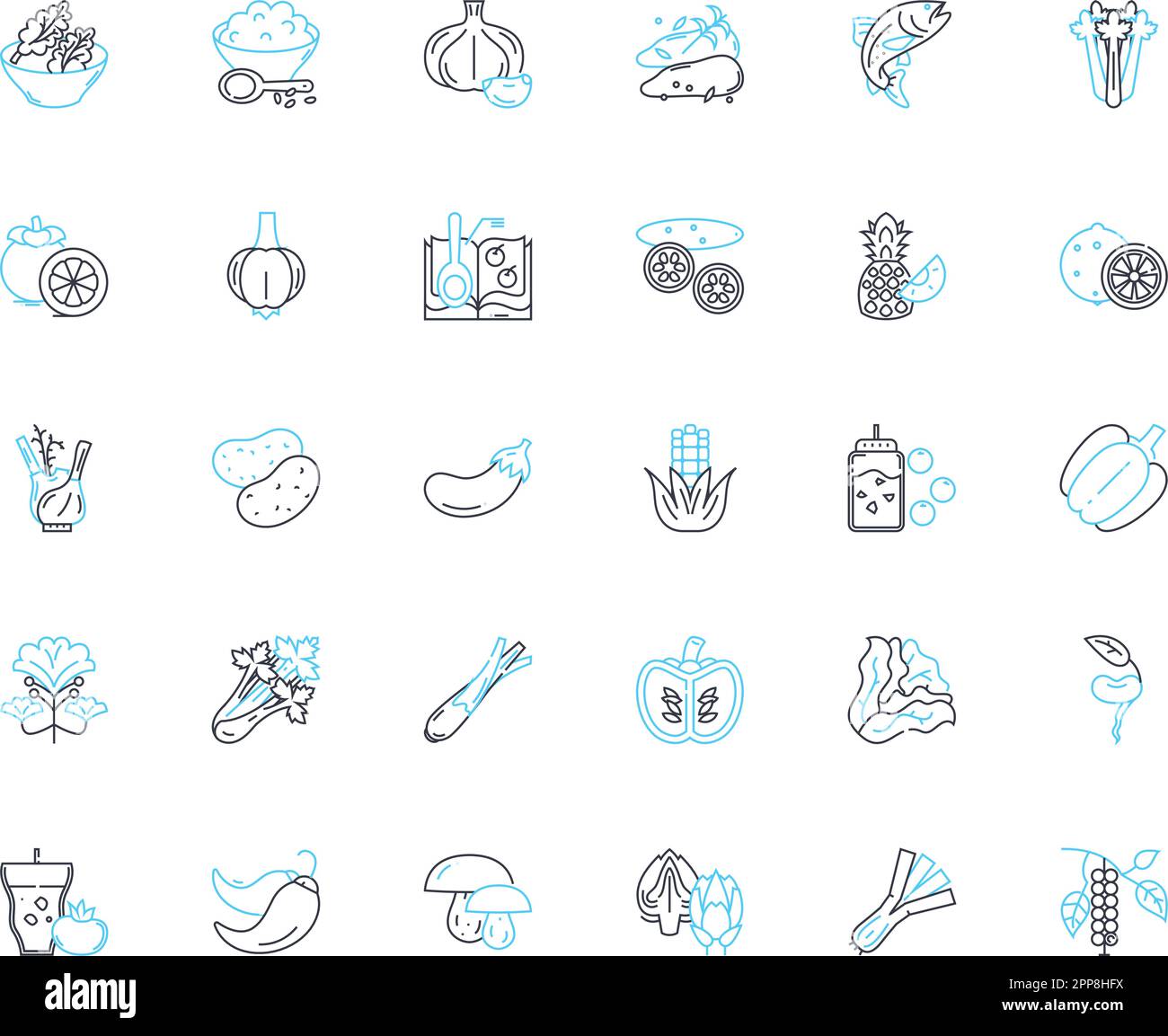 Organic agriculture linear icons set. Sustainability, Soil health ...