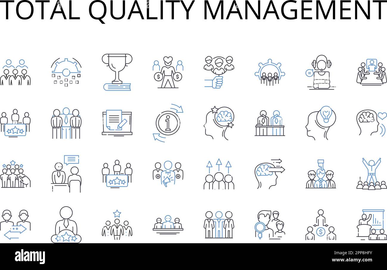 Total Quality Management line icons collection. Corporate Governance ... Total Quality Management line icons collection. Corporate Governance ...