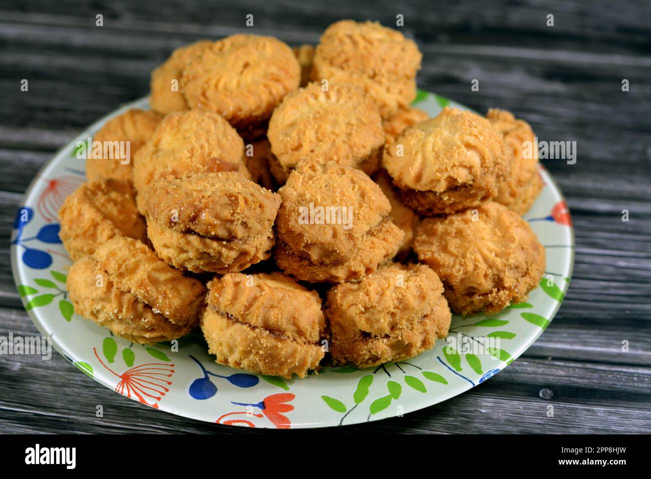 A pile of traditional Arabic cookies for celebration of Islamic ...