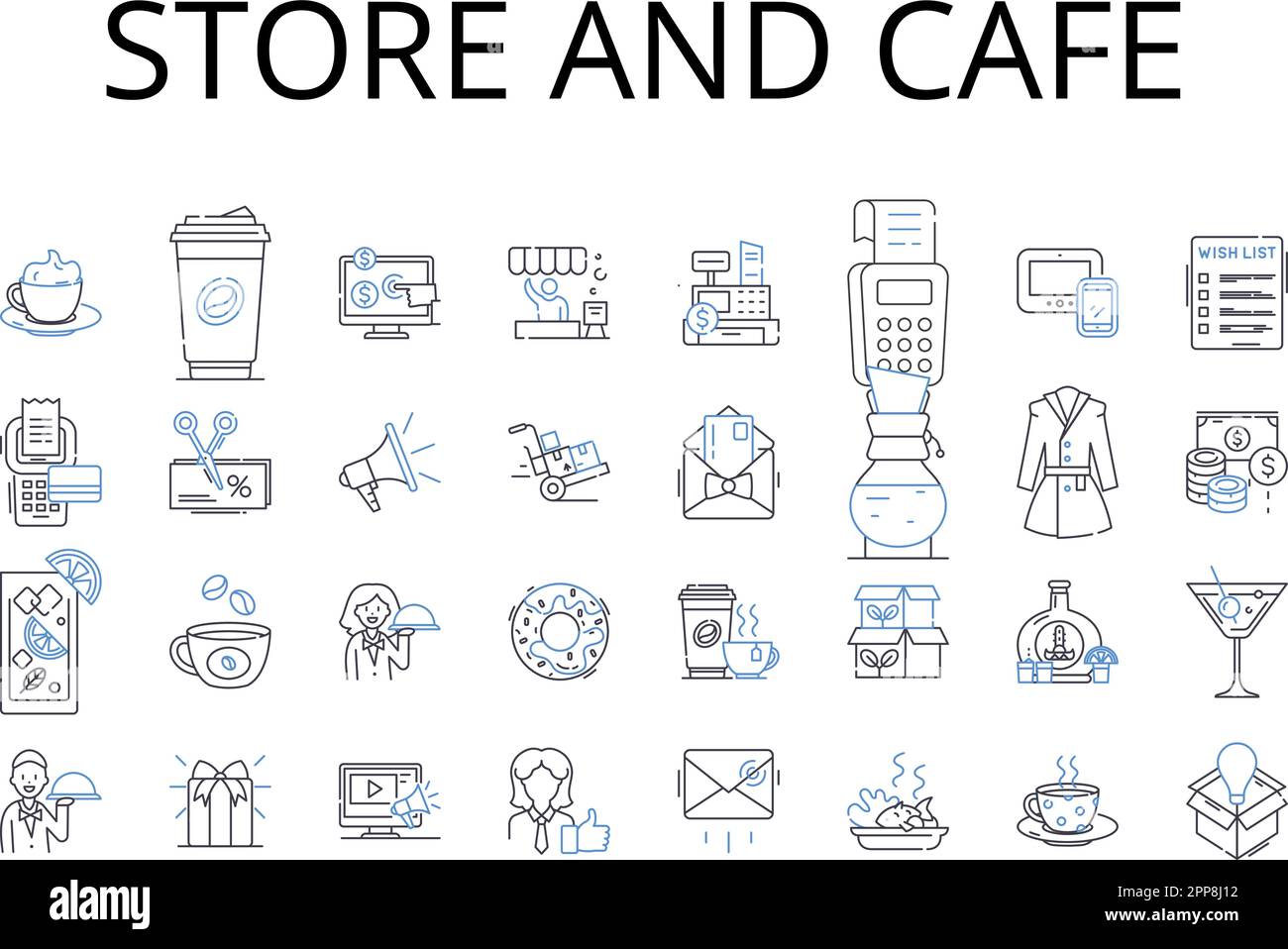 Cafe coffeehouse ice cream Cut Out Stock Images & Pictures - Alamy