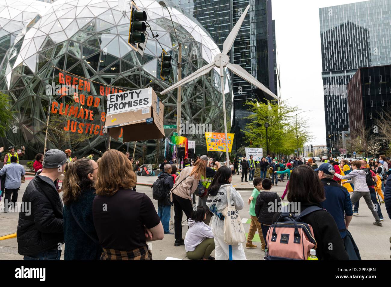 Seattle campus protest hi-res stock photography and images - Alamy