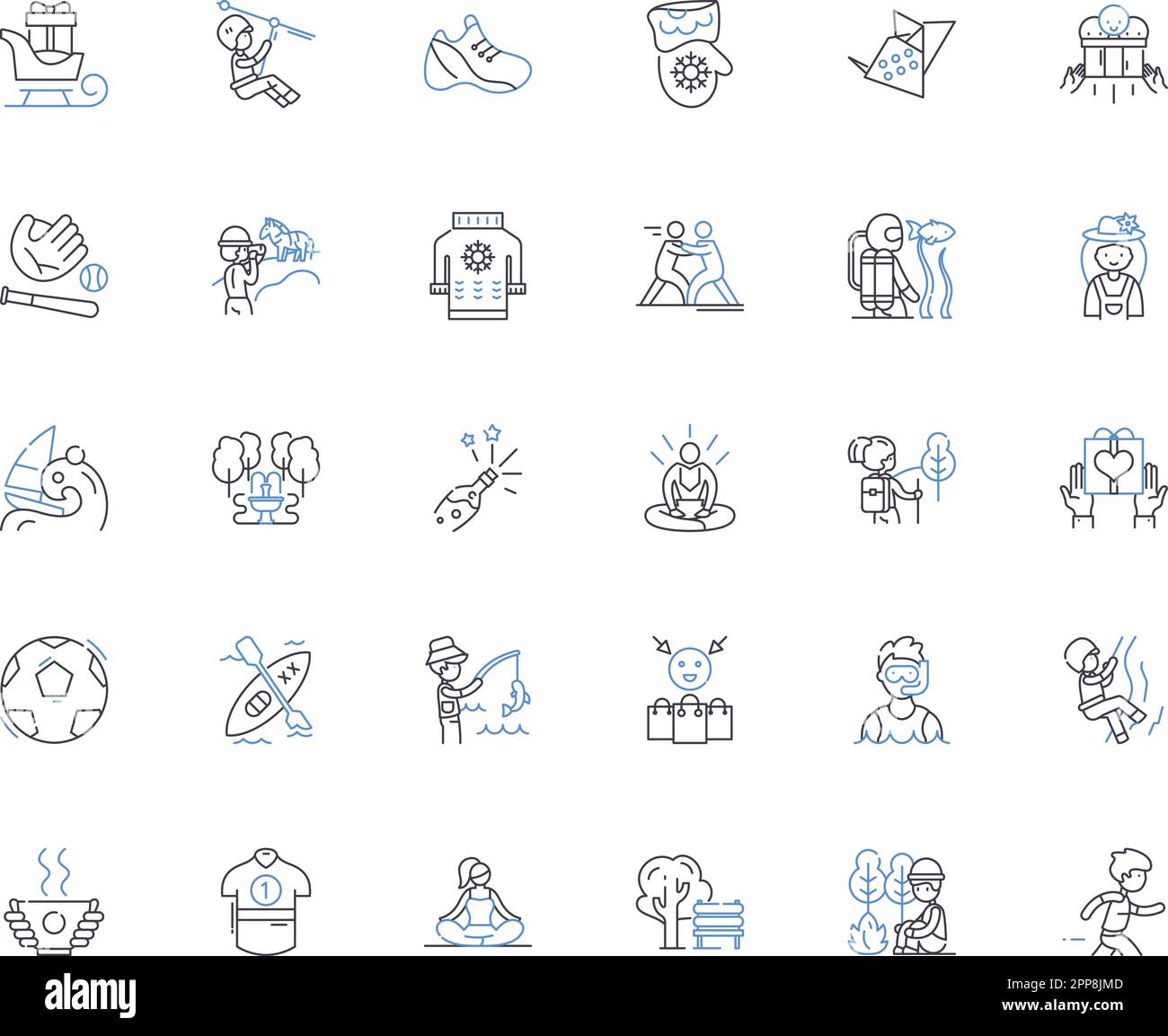 Occupied line icons collection. Confinement, Control, Resistance ...