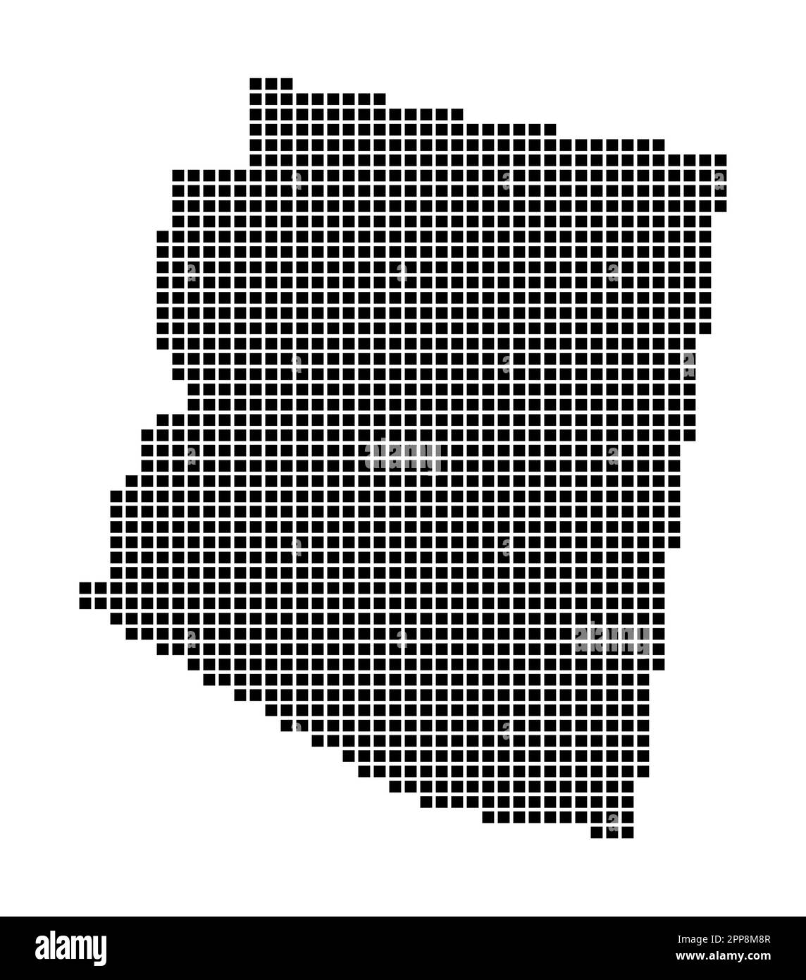 Arizona map. Map of Arizona in dotted style. Borders of the US state ...