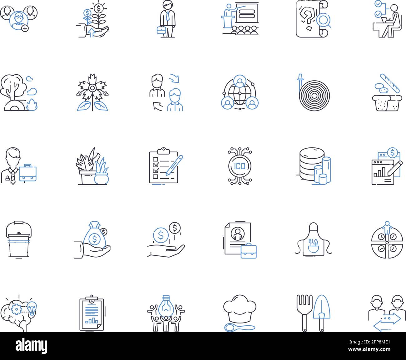 Sustainable Living line icons collection. Green, Organic, Environment ...