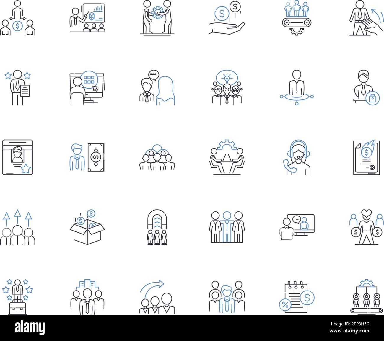 Education and development line icons collection. Learning, Growth ...
