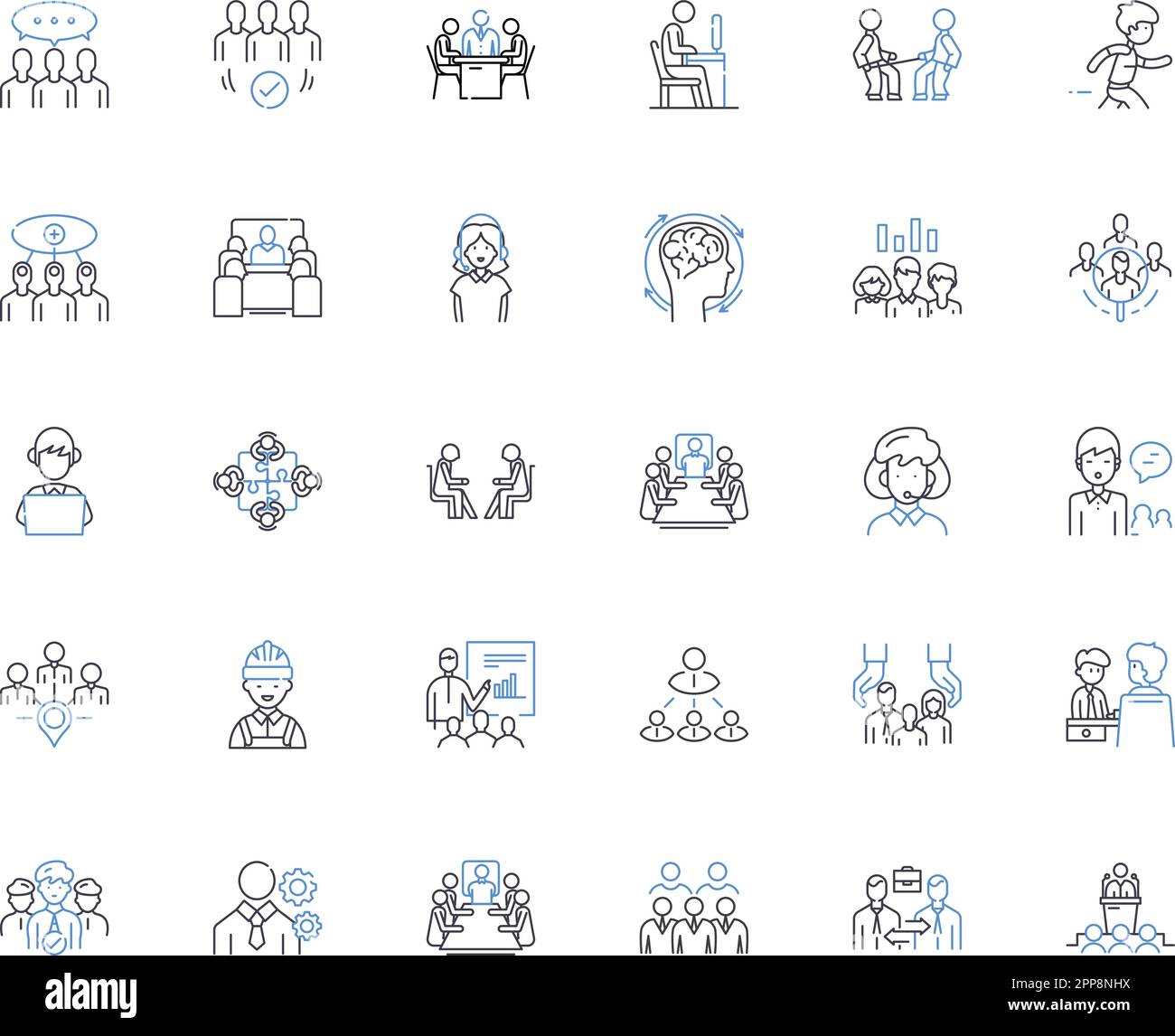 Modern lifestyles line icons collection. Technology, Urbanization ...