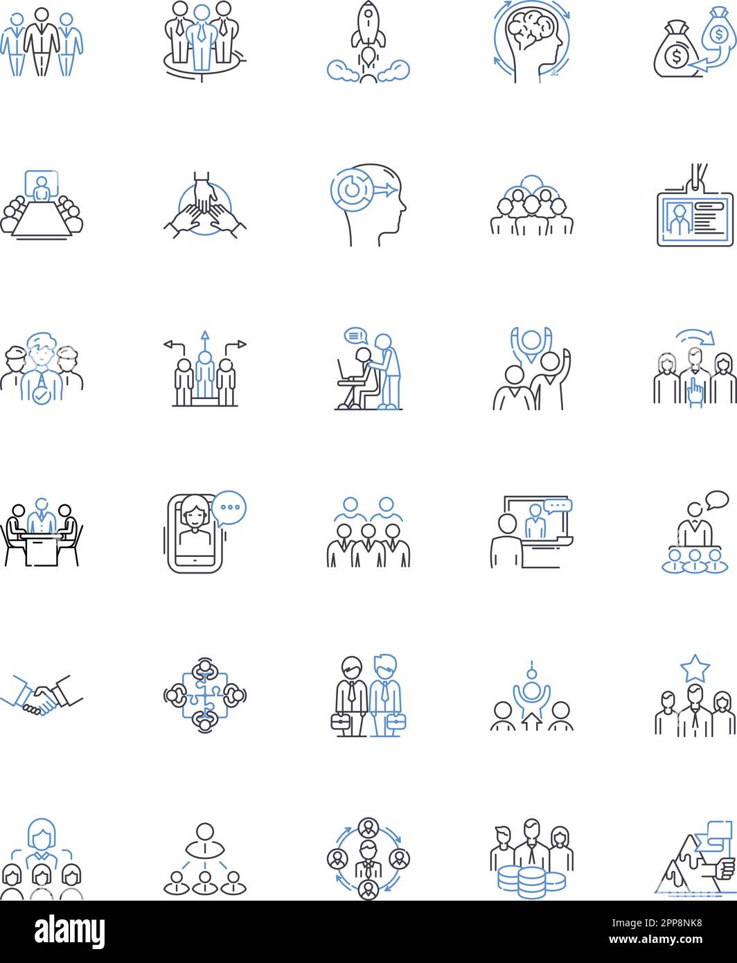 Mutual aid line icons collection. Solidarity, Empathy, Cooperation ...