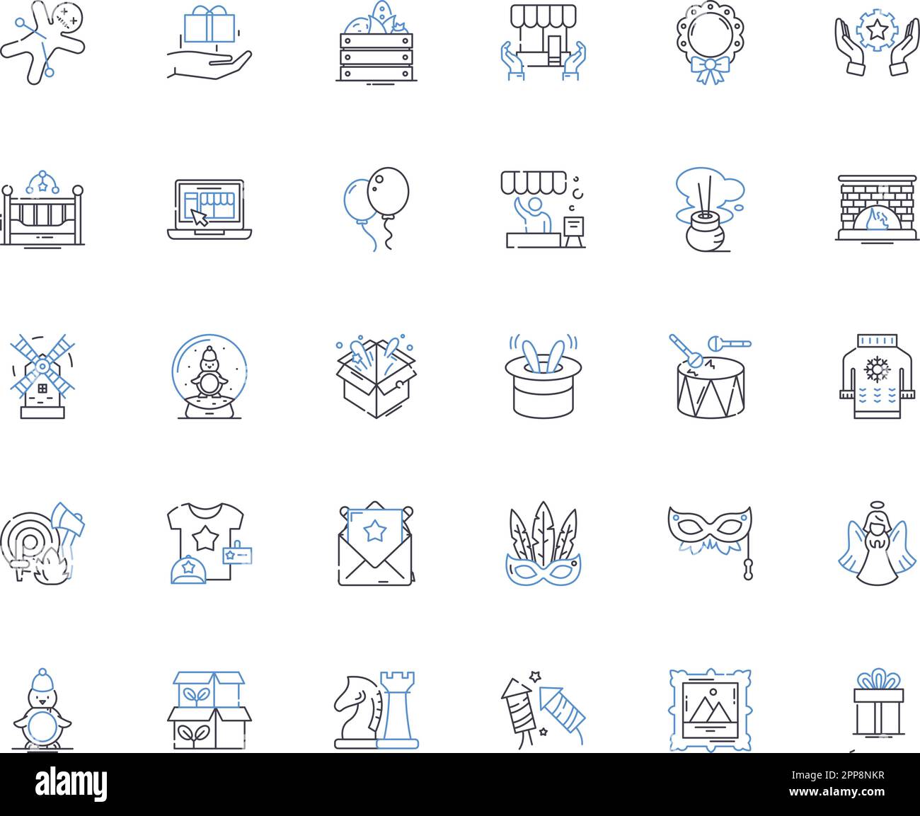 Custom Design Line Icons Collection Creativity Unique Tailored Craftsmanship Bespoke