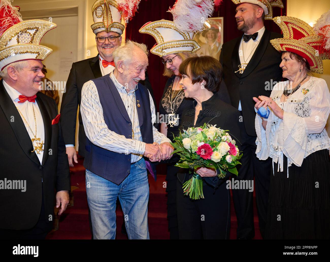 Berlin, Germany. 22nd Apr, 2023. Dieter Hallervorden and Simone Rethel ...