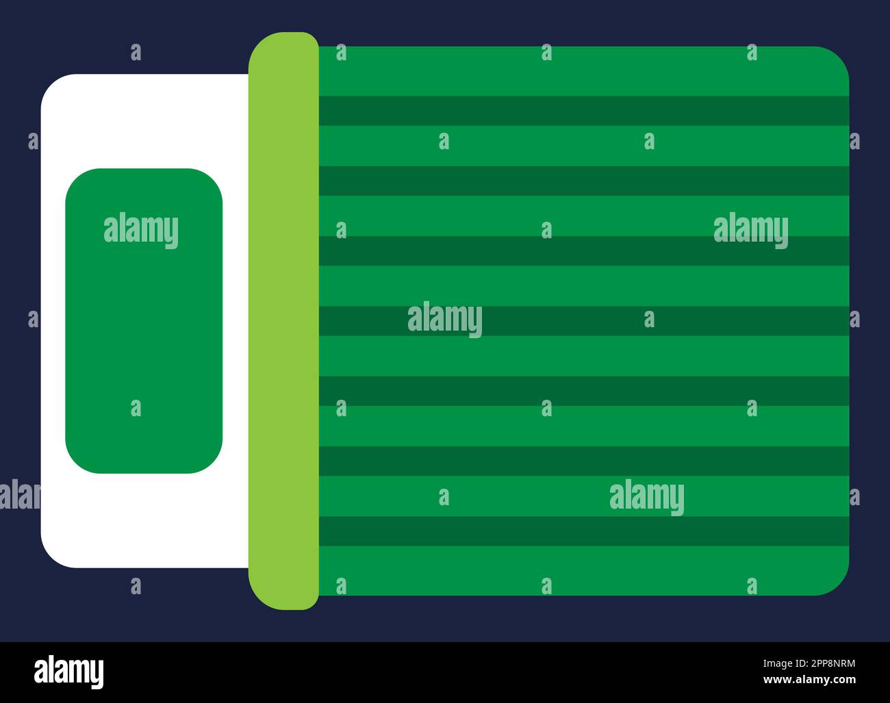 A Japanese futon, Japanese bed, sleeping bag, white pillow and green ...