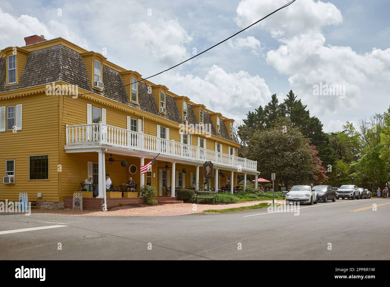 Street view of the Robert Morris Inn in Oxford, Maryland, believed to ...
