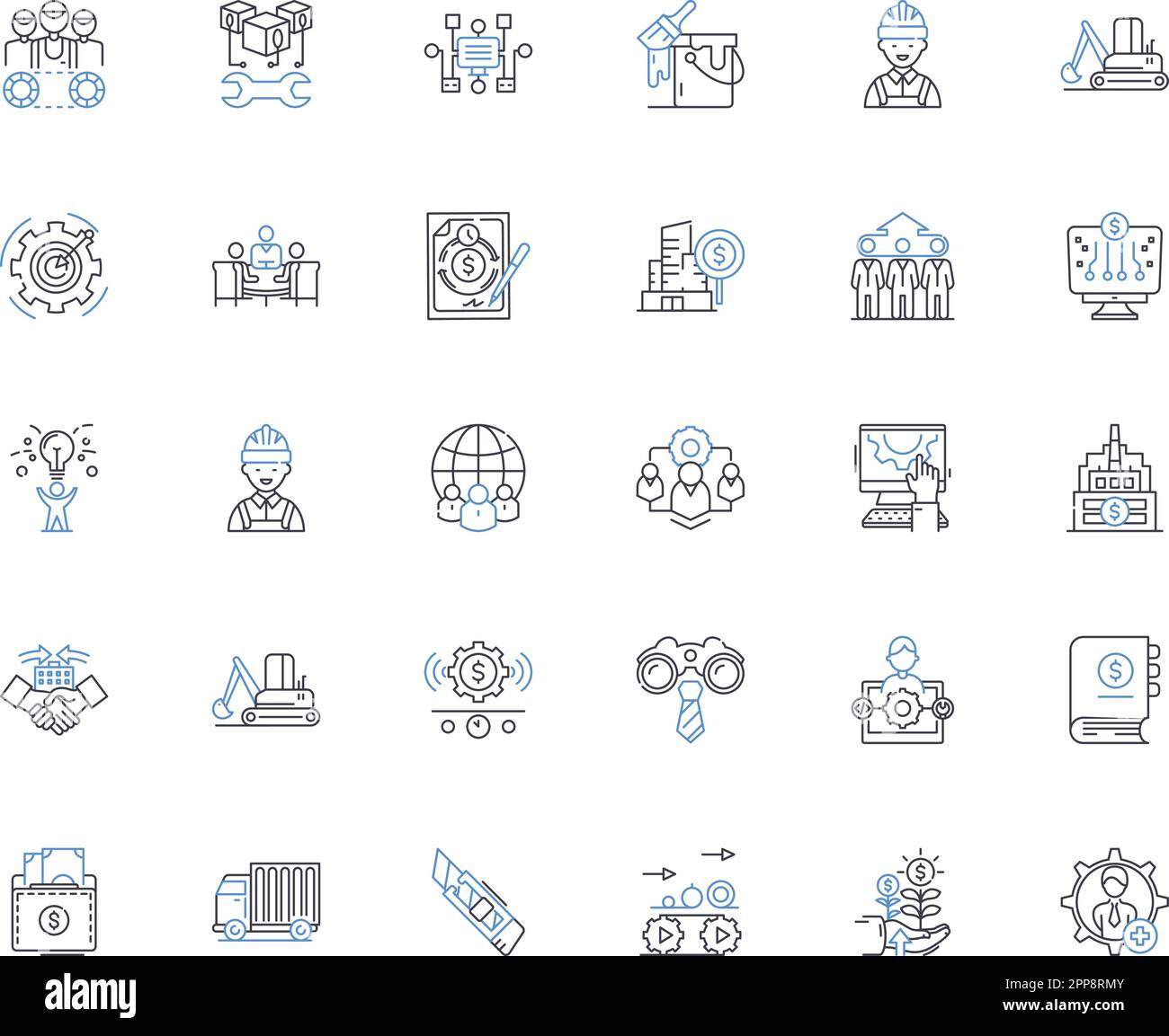 Social ads line icons collection. Targeting, Engagement, Conversion ...