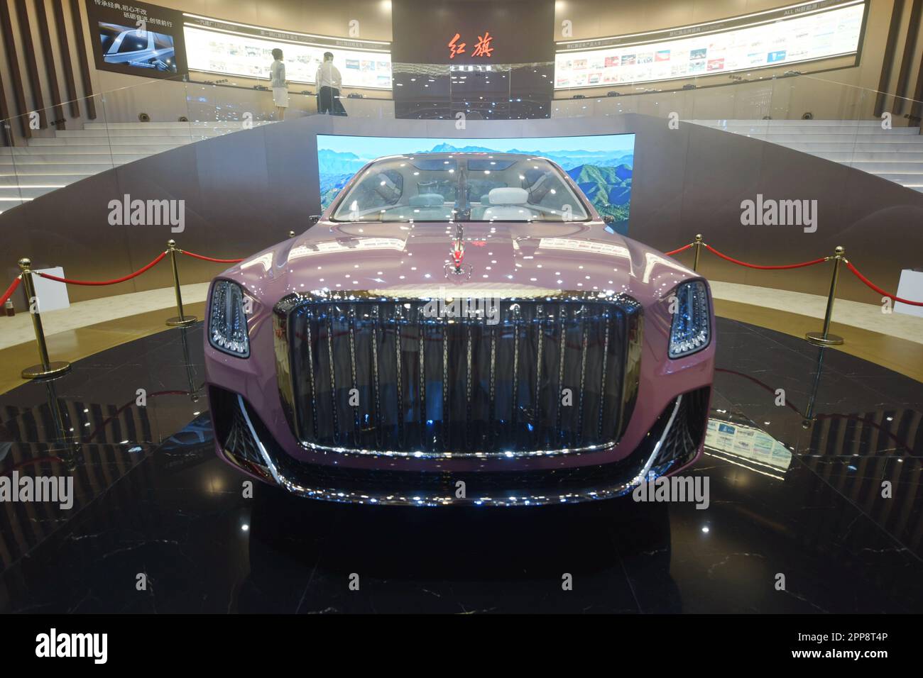 SHANGHAI, CHINA - APRIL 18, 2023 - The Hongqi E-LS concept car is seen at the Shanghai Auto Show ...
