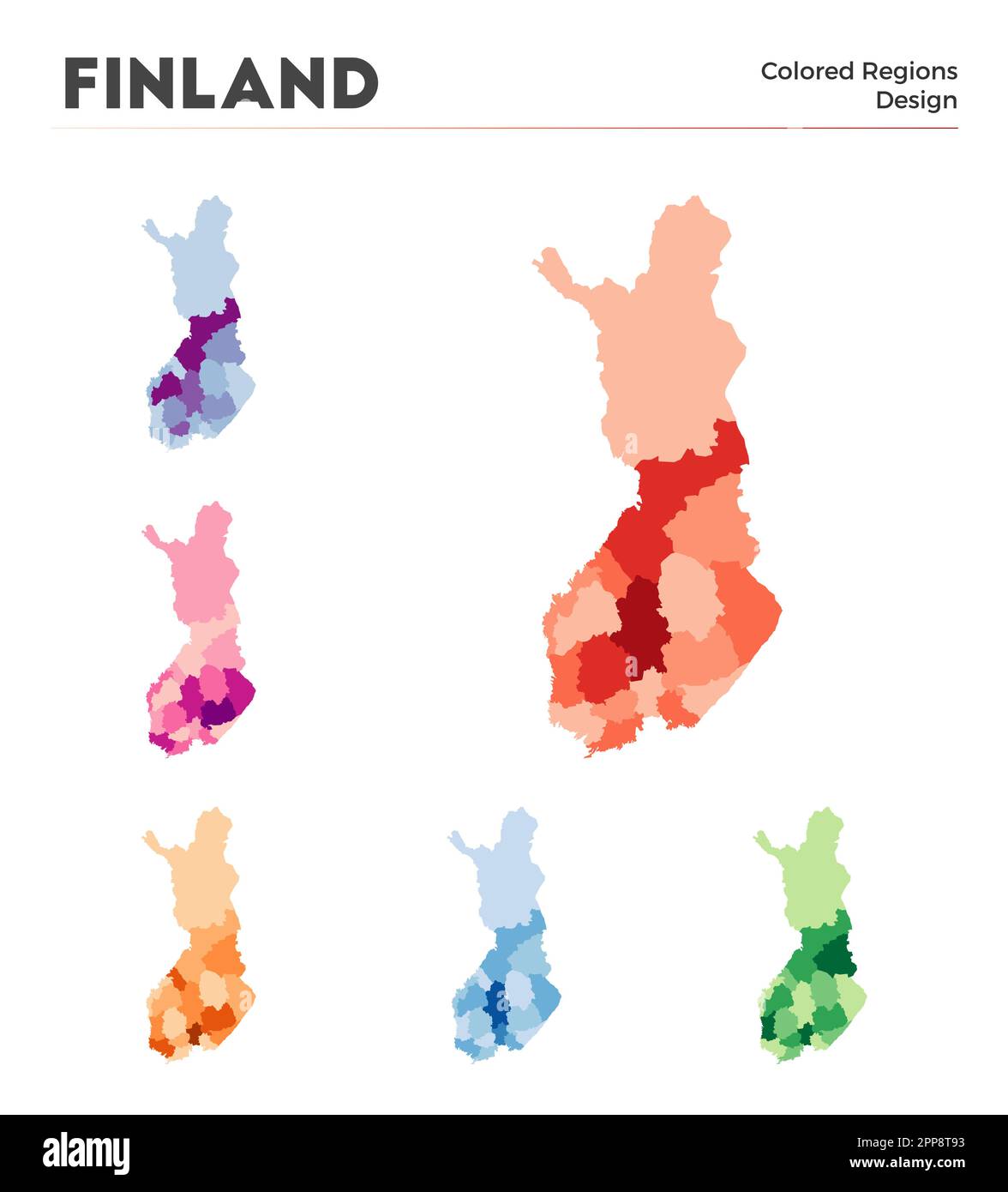 Finland map collection. Borders of Finland for your infographic ...