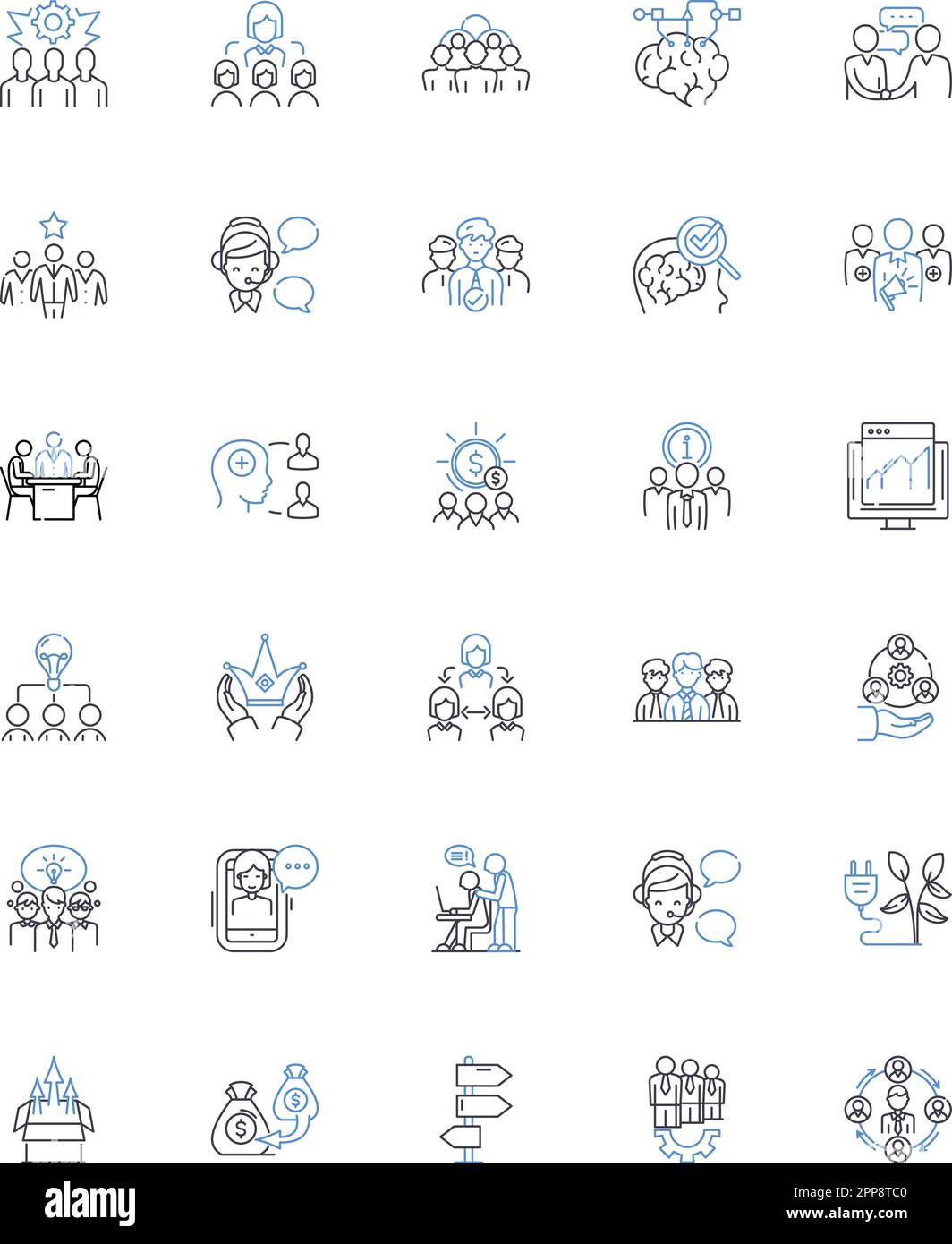 Partnership building line icons collection. Nerking, Collaboration ...