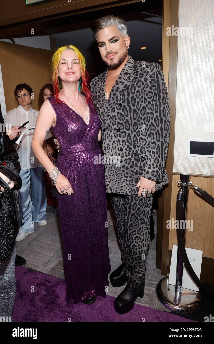 Los Angeles, Ca. 22nd Apr, 2023. Pauley Perrette and Adam Lambert at ...