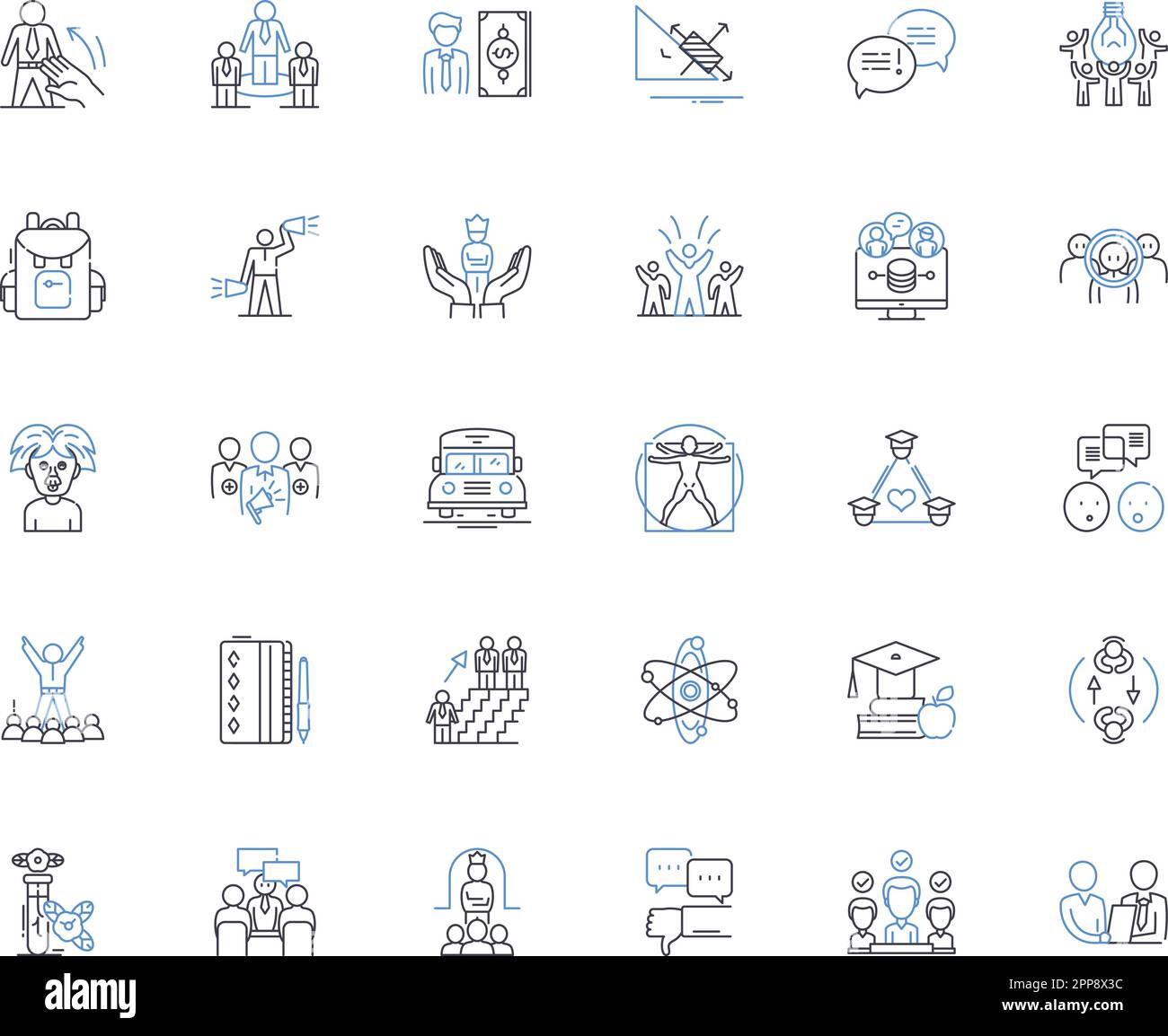 Teaching and Training line icons collection. Pedagogy, Instruction ... Teaching and Training line icons collection. Pedagogy, Instruction ...