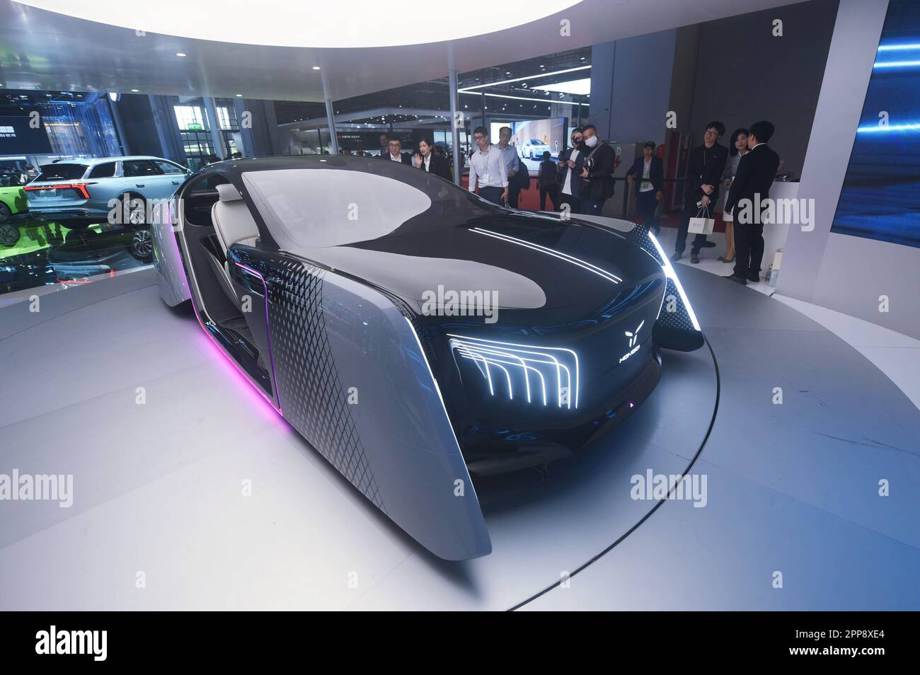 SHANGHAI, CHINA - APRIL 18, 2023 - Visitors experience the next ...