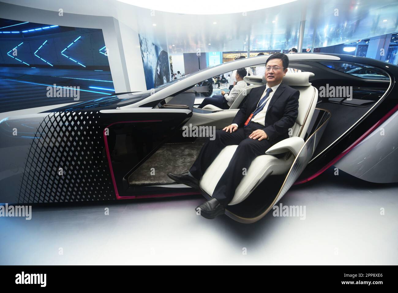 SHANGHAI, CHINA - APRIL 18, 2023 - Visitors experience the next ...