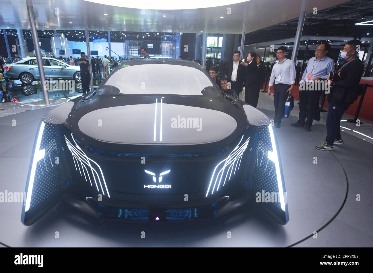 SHANGHAI, CHINA - APRIL 18, 2023 - Visitors experience the next ...