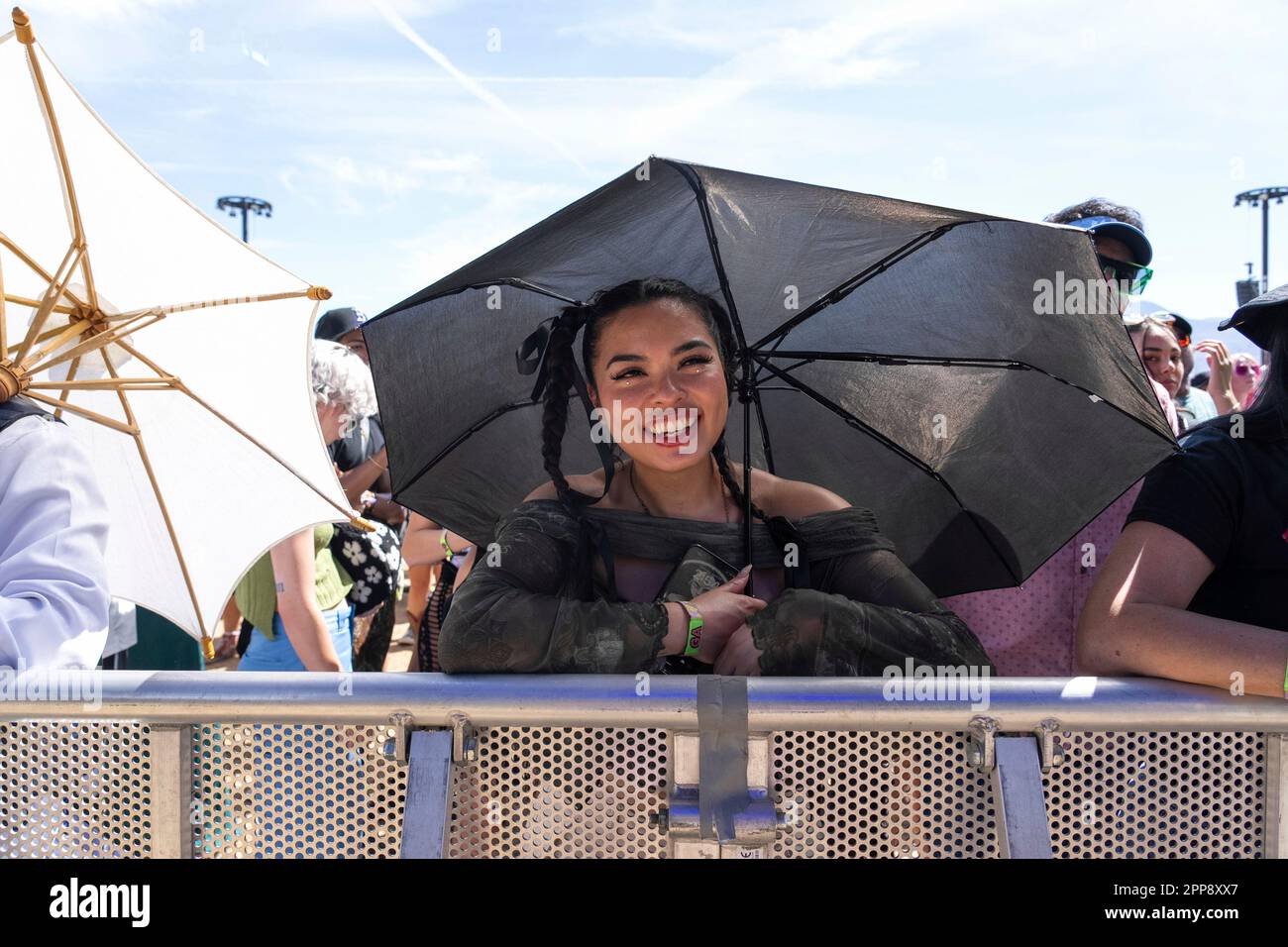 Festivalgoers are seen at the Coachella Music and Arts Festival at the ...