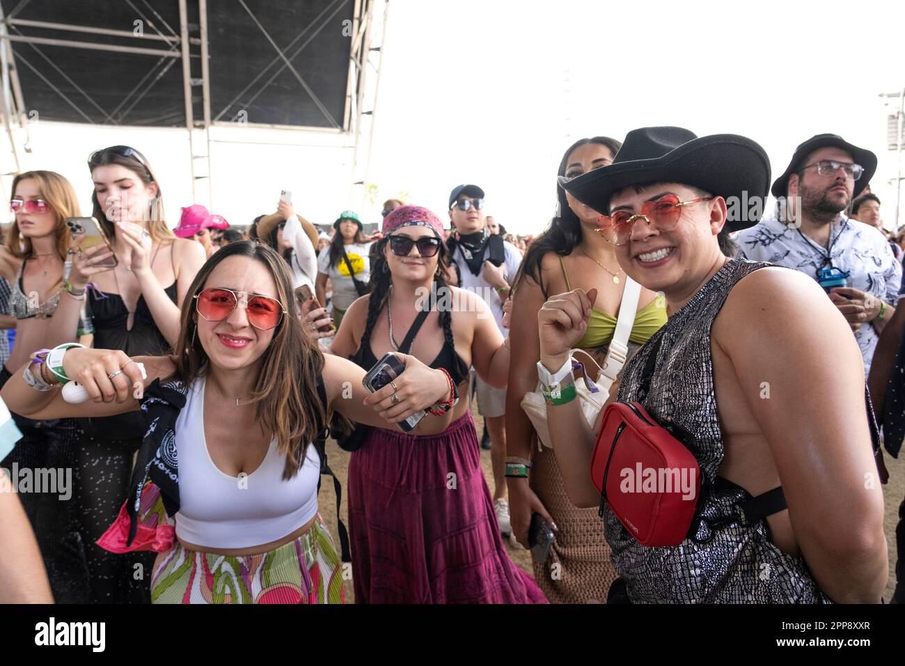 Festivalgoers are seen at the Coachella Music and Arts Festival at the ...