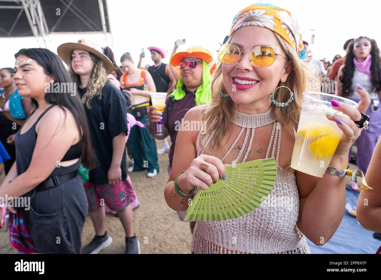 Festivalgoers are seen at the Coachella Music and Arts Festival at the ...