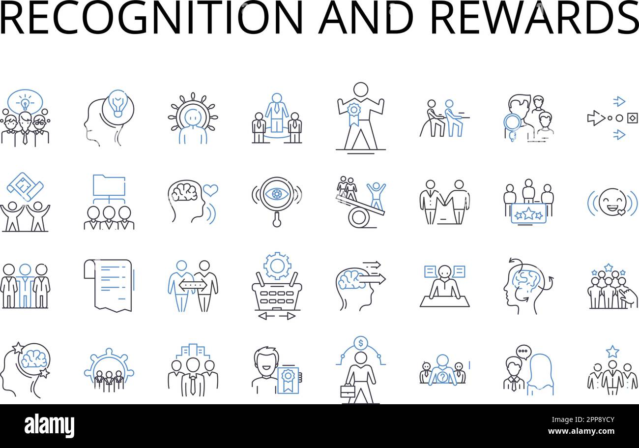 Recognition and rewards line icons collection. Appreciation ... Recognition and rewards line icons collection. Appreciation ...