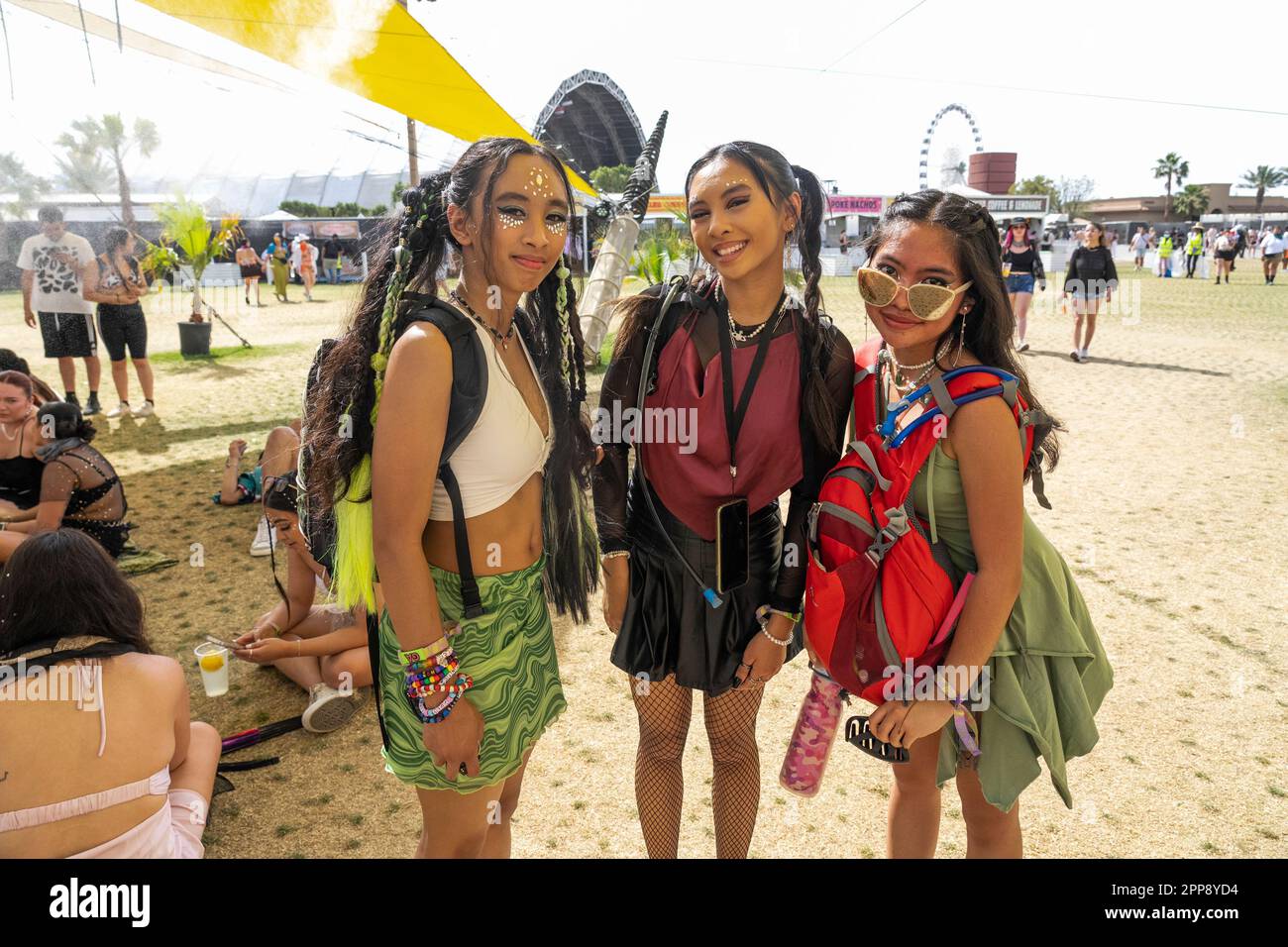 Festivalgoers are seen at the Coachella Music and Arts Festival at the ...