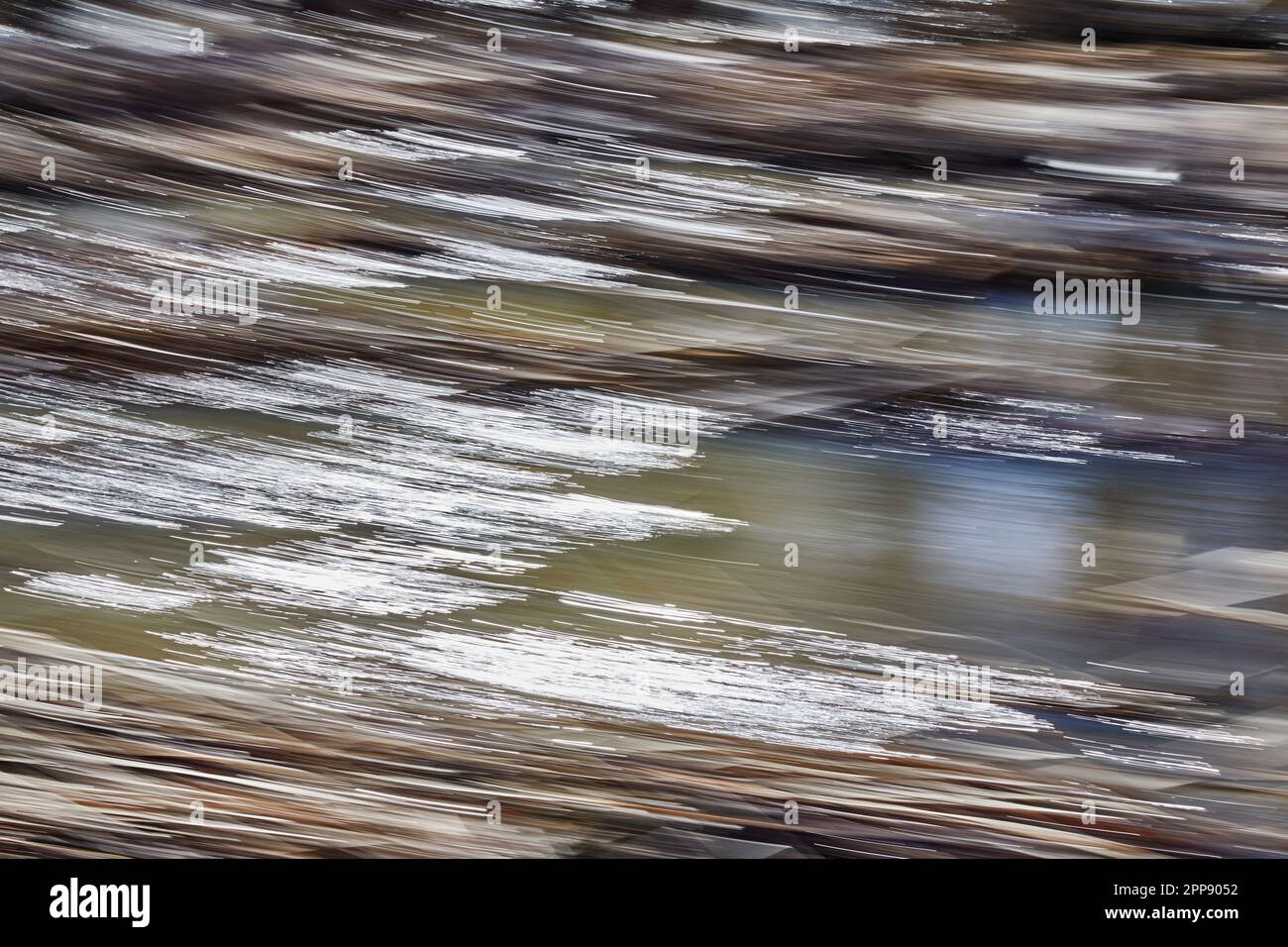 Abstract image of Running Water in a Stream Stock Photo - Alamy
