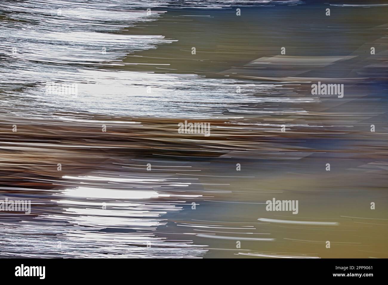 Abstract image of Running Water in a Stream Stock Photo - Alamy