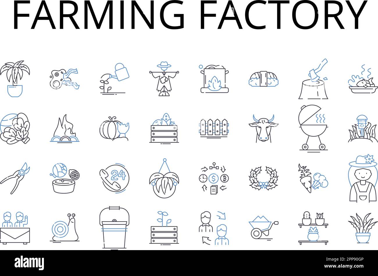 Meat factory food waste Stock Vector Images - Alamy