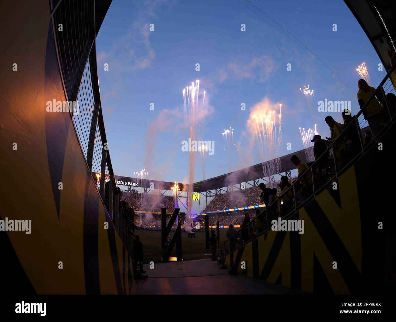 Pre game fireworks hi-res stock photography and images - Alamy